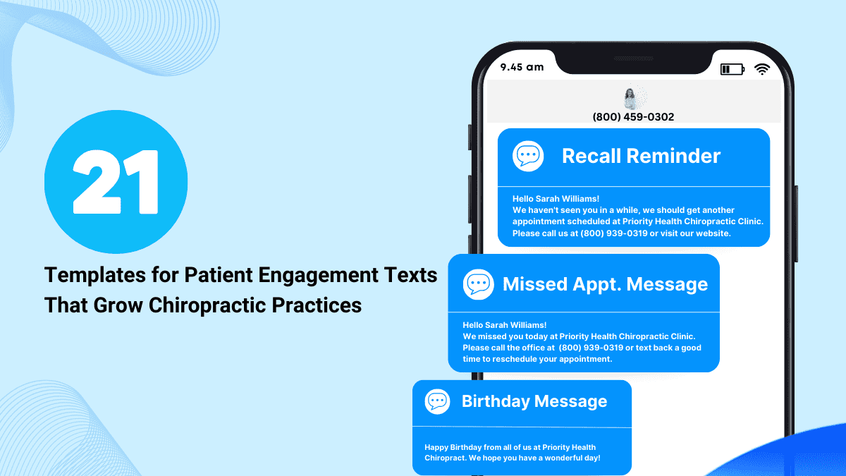 21 Text Templates to Elevate Patient Engagement in Chiropractic Care