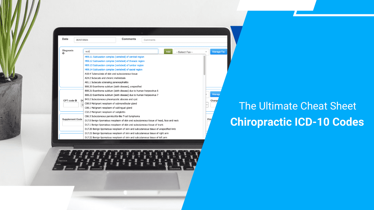 2024 ICD-10 Codes Cheat Sheet for Chiropractors